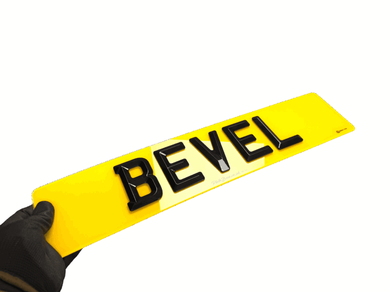Bevelled Number Plates UK | Premium Retro Plates | PlateBoss